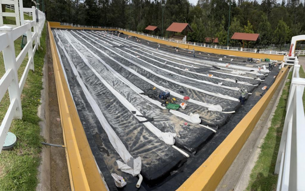 Equestrian Field Project in Puembo, Ecuador - Geotexan